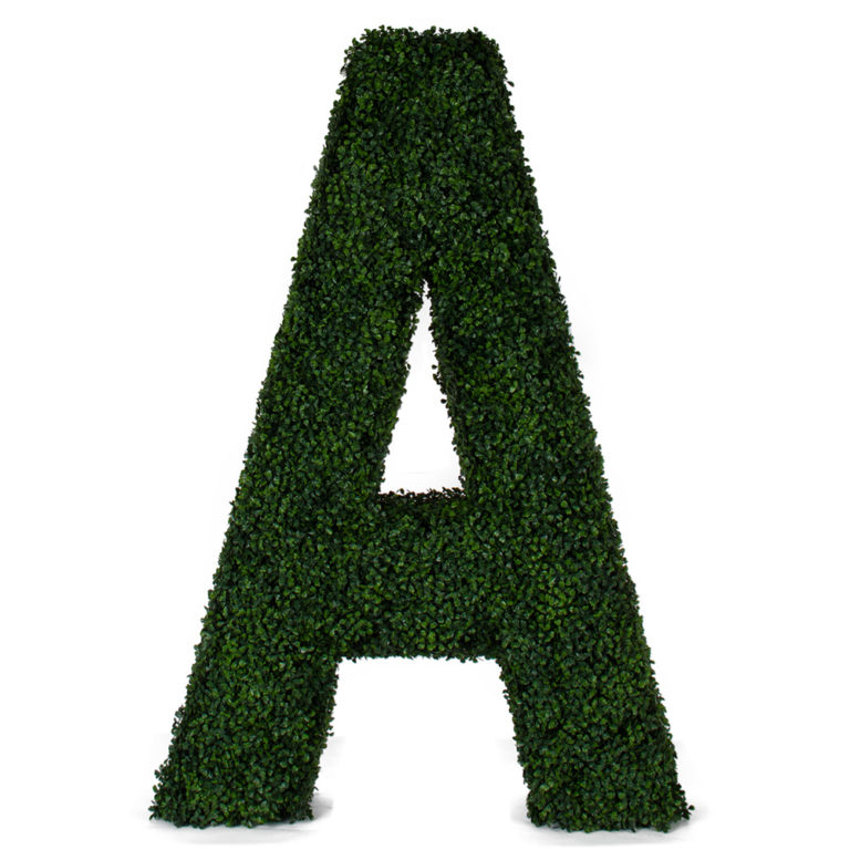artificial boxwood hedge letters | Geranium Street